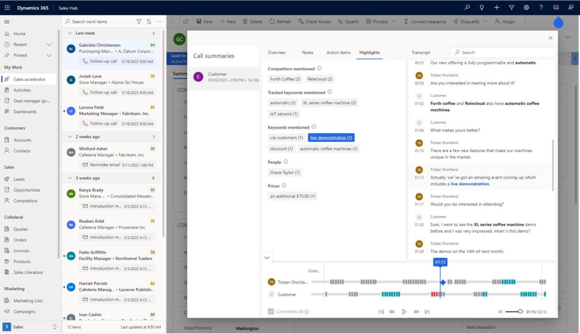 Microsoft Dynamics 365 Call Intelligence | Infinity Group